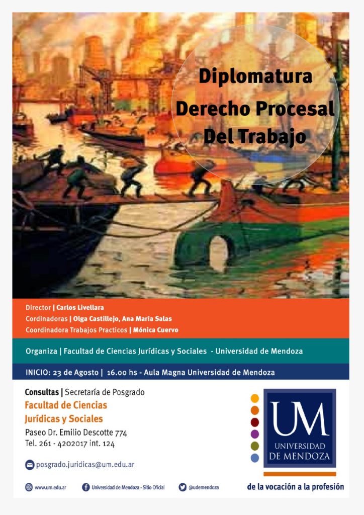 Diplomatura en Derecho Procesal del Trabajo – Colegio de Abogados y Procuradores